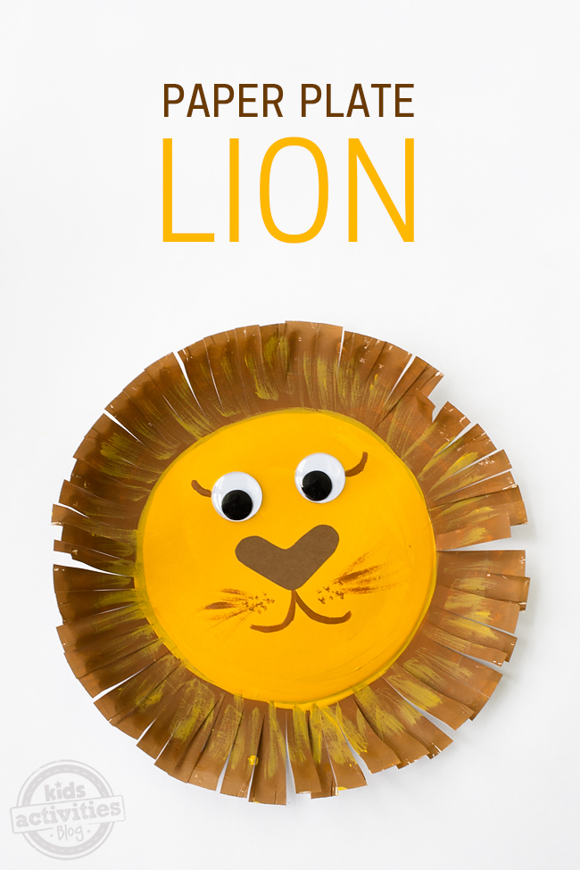 Paper Plate Lion Paper Plate Lion