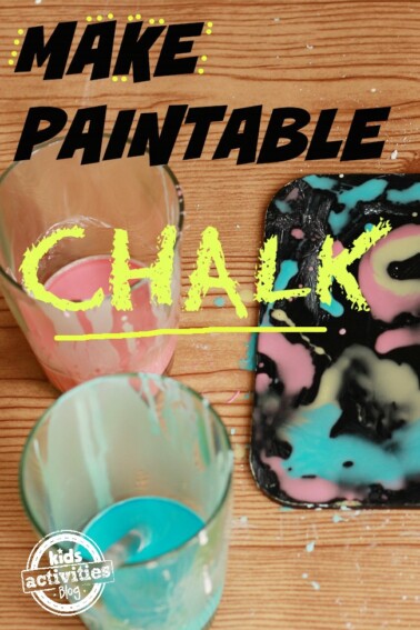 How To Make Your Own Paintable Chalk | Kids Activities Blog