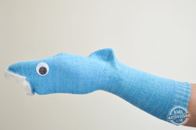 Make a No-Sew Silly Shark Sock Puppet | Kids Activities Blog