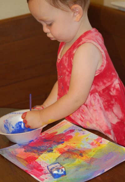 Crayon Painting with Preschoolers Kids Activities Blog