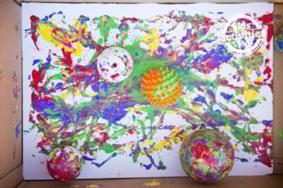 Ball Art for Preschoolers & Toddlers - Let's Paint! | Kids Activities Blog