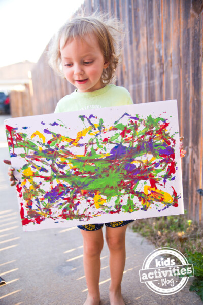 Ball Art for Preschoolers & Toddlers - Let's Paint! | Kids Activities Blog