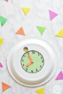 DIY Paper Plate Clock Craft for Kids Learning How to Tell Time |Kids ...