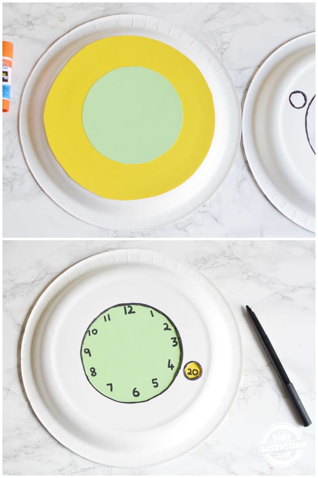 DIY Paper Plate Clock Craft for Kids Learning How to Tell Time |Kids ...