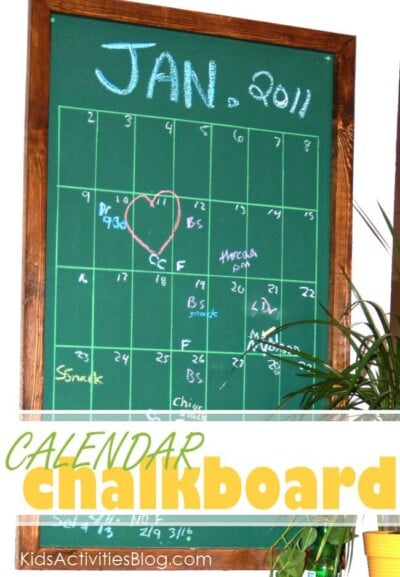 DIY Chalk Calendar Kids Activities Blog