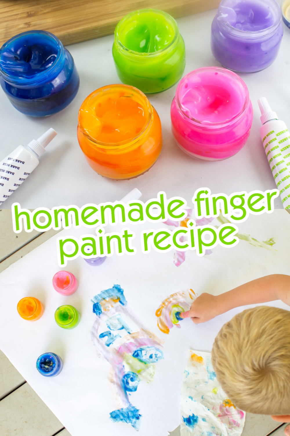 Non Toxic Homemade Finger Paint Recipe For Toddlers Kids Activities Blog