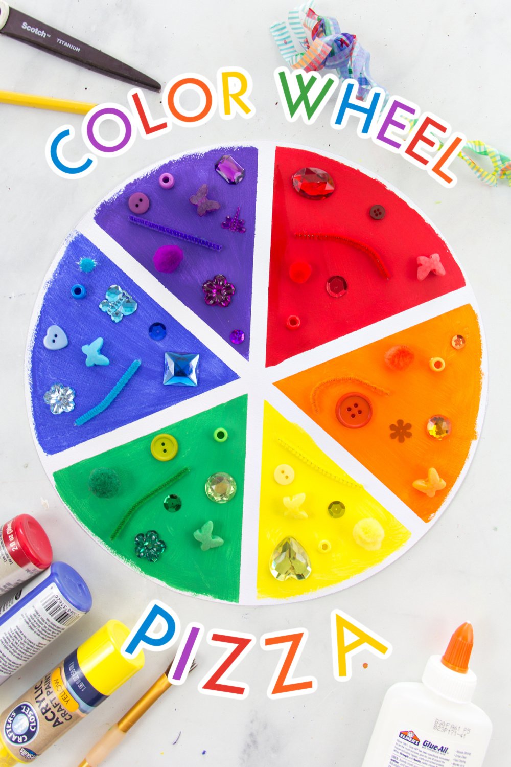 Make a Color Pie Using a Primary Color Wheel for Kids • KAB ...