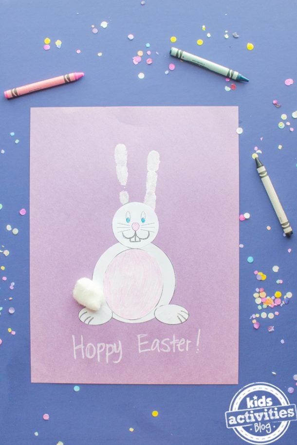 Cutest Preschool Bunny Craft w/ Printable Bunny Template | Kids ...