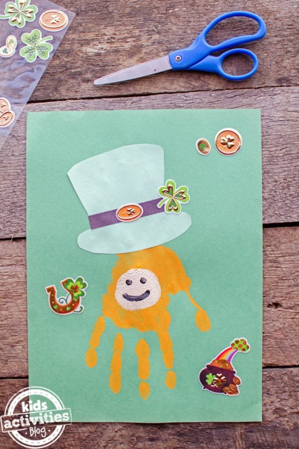 Handprint Leprechaun Craft for St. Patrick's Day | Kids Activities Blog
