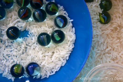 Toddler Activities: Scooping Marbles Kids Activities Blog