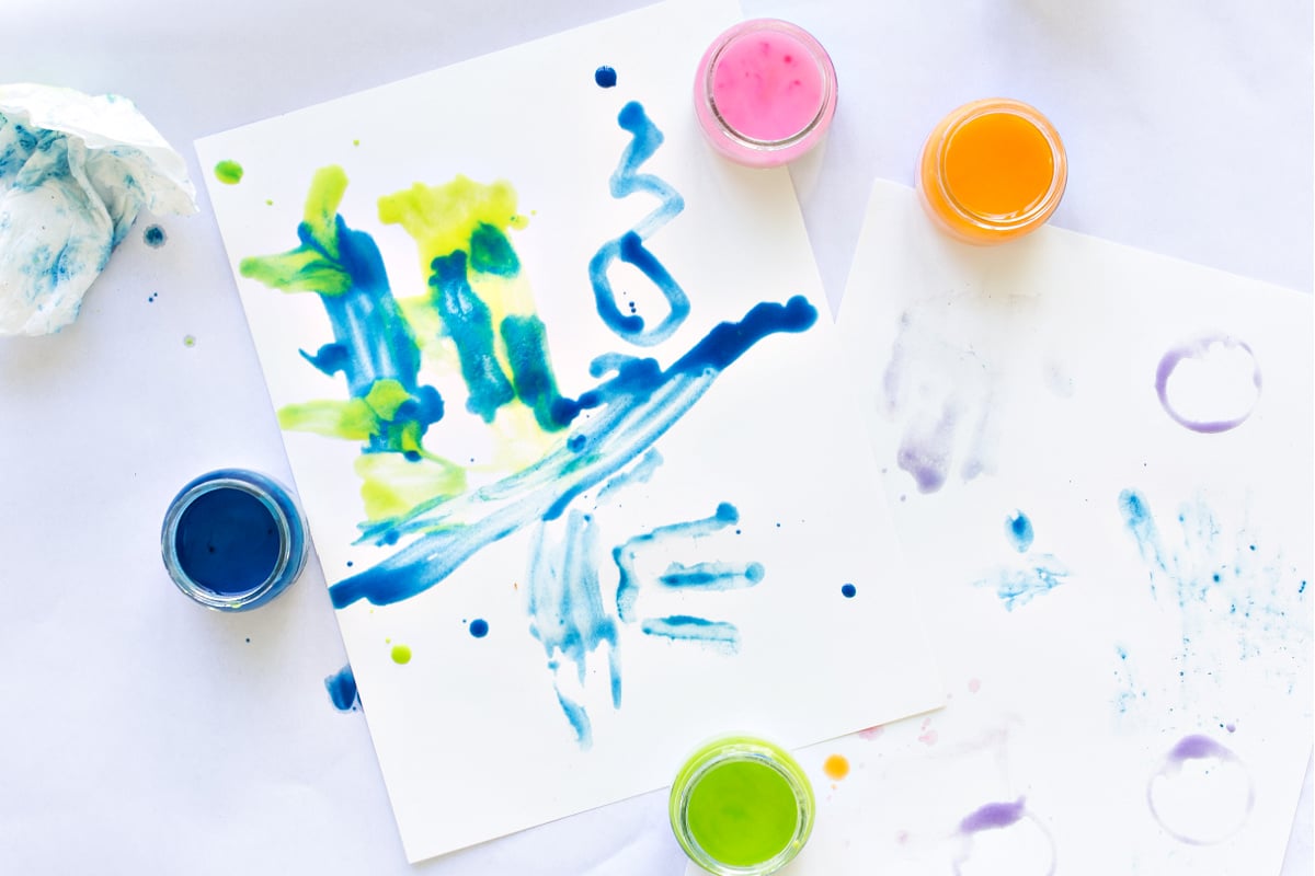 Fun Homemade Edible Finger Paint Recipe • Kids Activities Blog