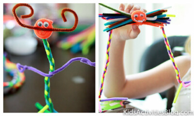 Silly Pretend Play with Clever Pipe Cleaner Crafts | Kids Activities Blog