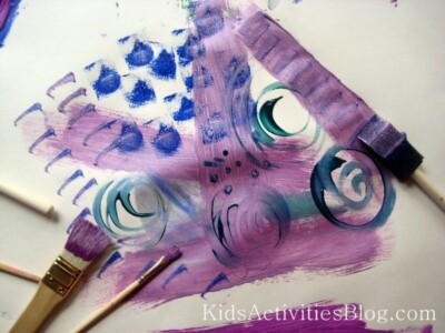 Fun Art Project Activity to Explore Paint Brushes | Kids Activities Blog