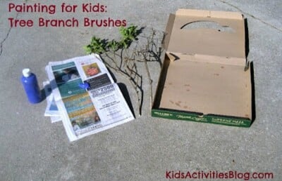 Painting for Kids: Tree Branch Brushes Kids Activities Blog