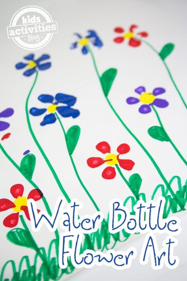 Easy Flower Painting Art Using Water Bottles |Kids Activities Blog