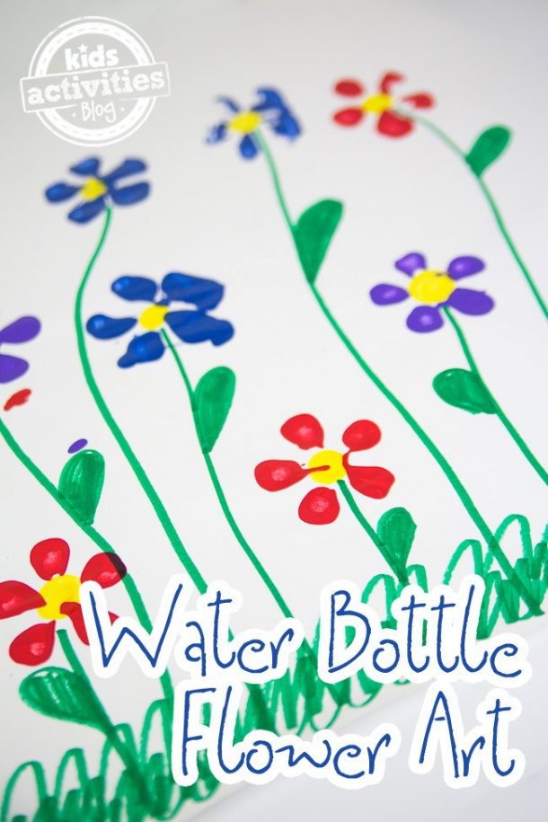 Easy Flower Painting Art Using Water Bottles |Kids Activities Blog