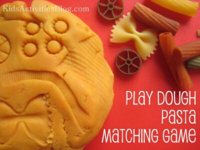 Playdough Pasta Matching Game Kids Activities Blog