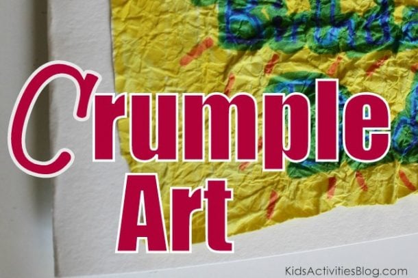 Cool Homemade Cards: Crumple Art Kids Activities Blog