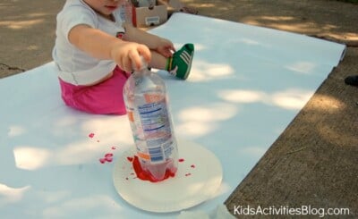 Easy Flower Painting Art Using Water Bottles |Kids Activities Blog