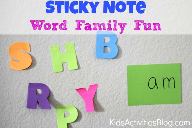 Word Family {Game for Kids} Kids Activities Blog