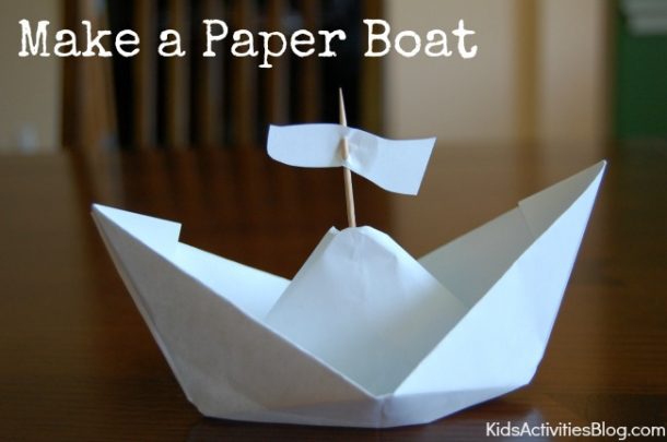 How to Make a Paper Boat Instructions • Kids Activities Blog