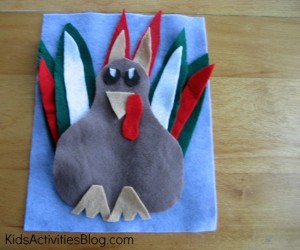 Easy Felt Turkey Craft Doubles as a Quiet Puzzle Activity | Kids ...