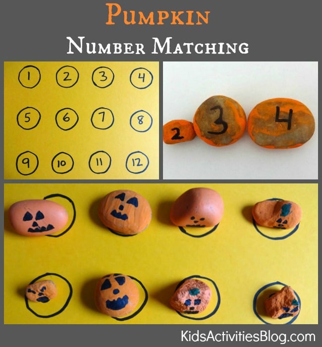 Halloween Math with Pumpkin Rocks