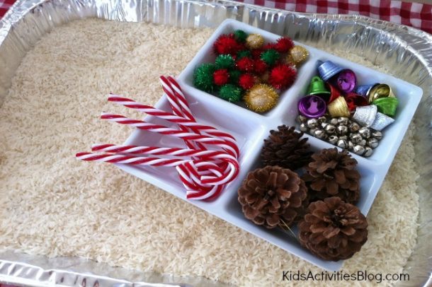 Preschool Christmas Activities {Festive Sensory Tub} for Kids Kids ...
