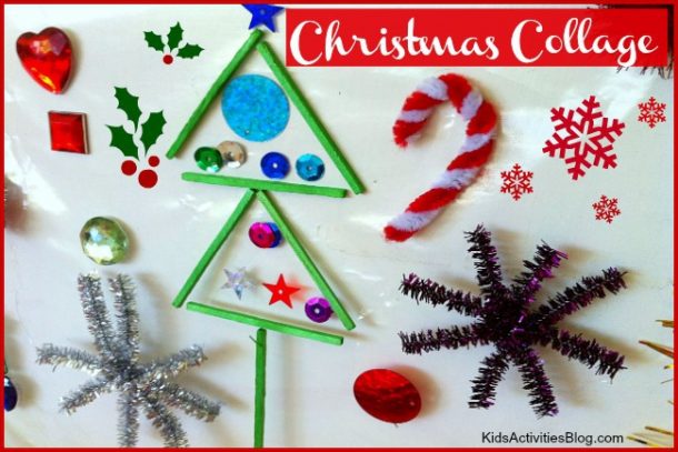 {Christmas Art} Make a Collage Kids Activities Blog