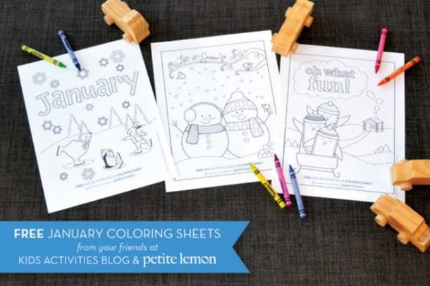 Happy 2024! Print These Free January Coloring Pages for Winter | Kids ...