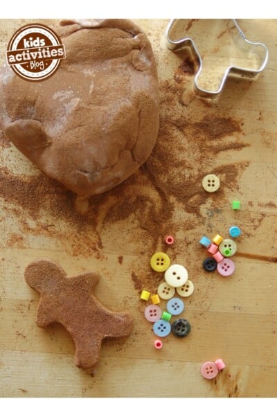 Gingerbread Playdough Recipe with Gingerbread Activities | Kids ...