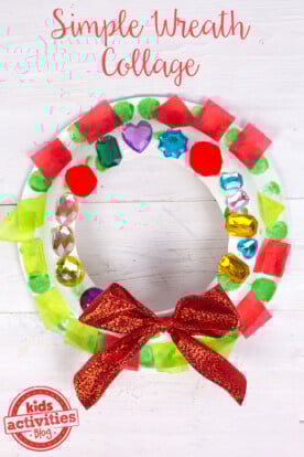 Easy Christmas Wreath Craft for Kids Using Paper Plate | Kids ...