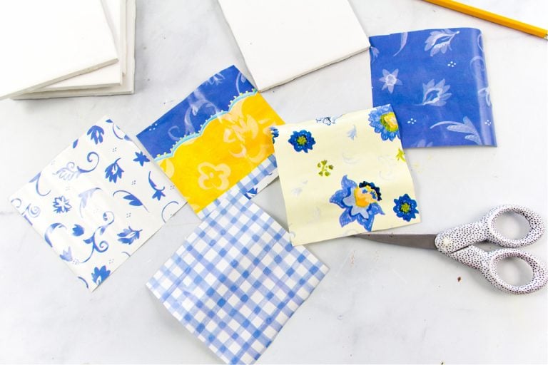 Tile Craft Idea: Make Coasters Using Gift Wrap • Kids Activities Blog