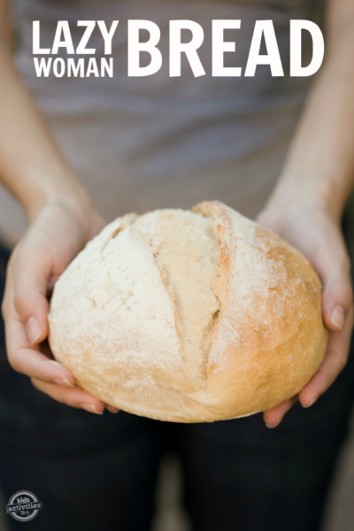 Lazy Woman Bread Recipe or How to Make Easy Bread | Kids Activities Blog