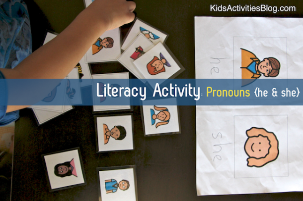 Literacy Activity: Learning Pronouns Kids Activities Blog