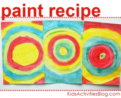 {Colorful} Egg & Chalk Paint Recipe Kids Activities Blog
