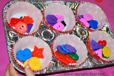 Counting Game {Button & Muffin Tin} for Children