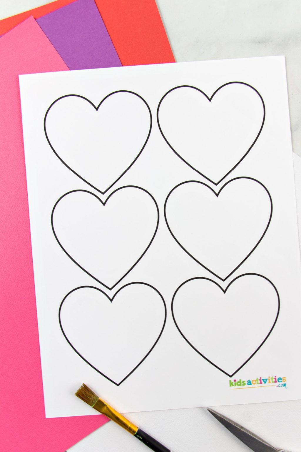 Homemade Cards with Painted Valentine's Day Hearts • KAB