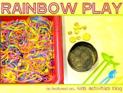 St. Patrick's Day {Rainbow Fine Motor Play} Kids Activities Blog