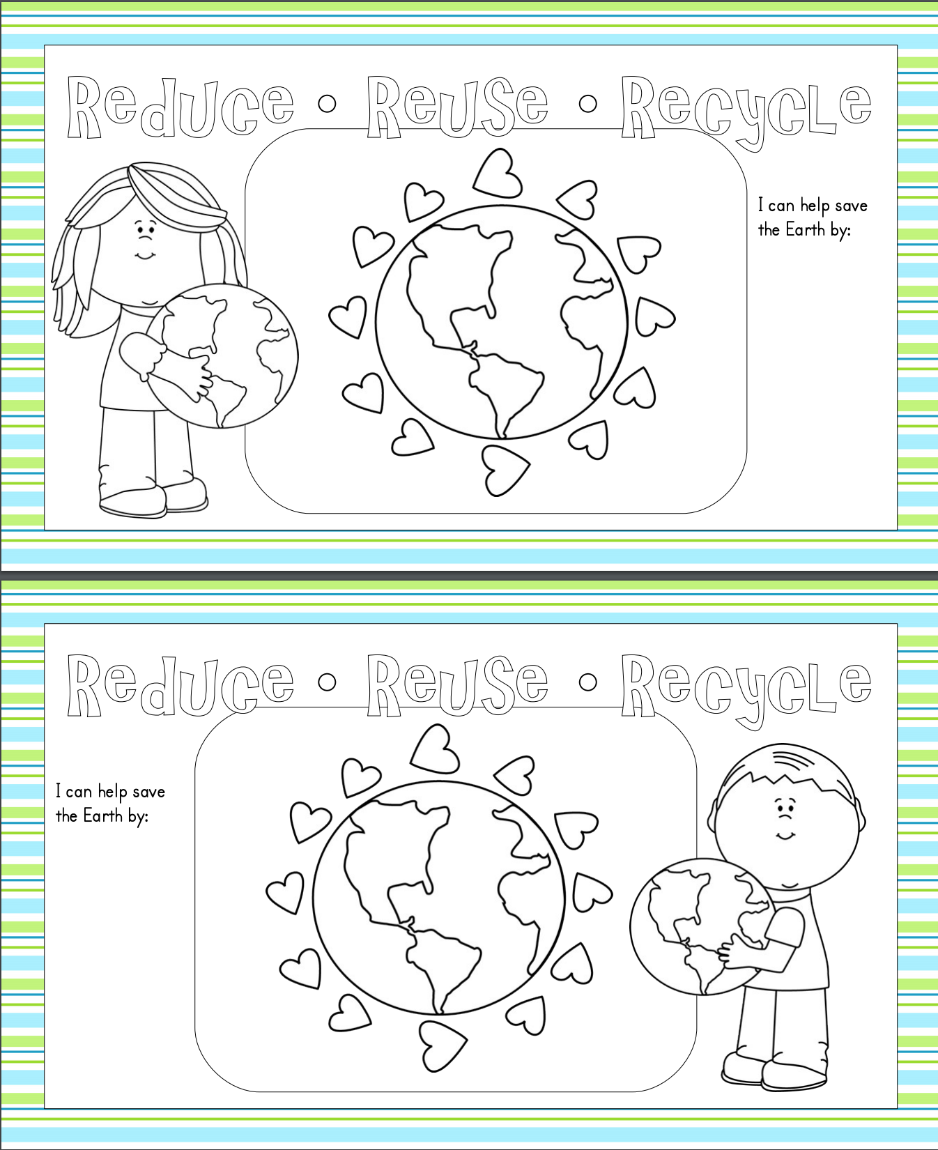 Print These Cute Earth Day Placemats for Your Celebration! | Kids ...