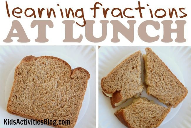 Math Fractions at Lunch {Learning with Food}