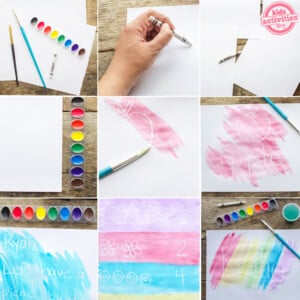 Fun Watercolor Resist Art Idea Using Crayons | Kids Activities Blog