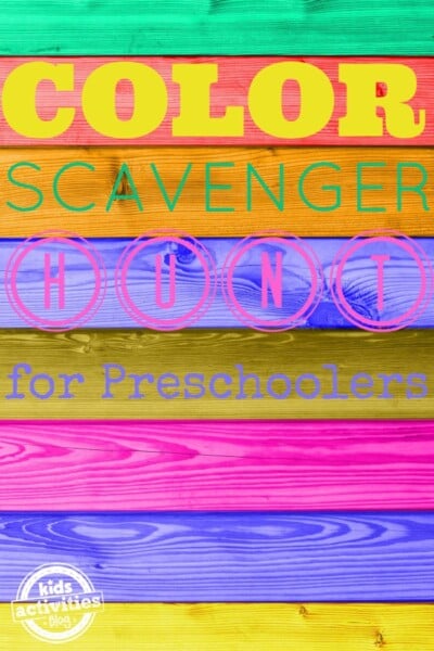 Color Scavenger Hunt for Preschoolers