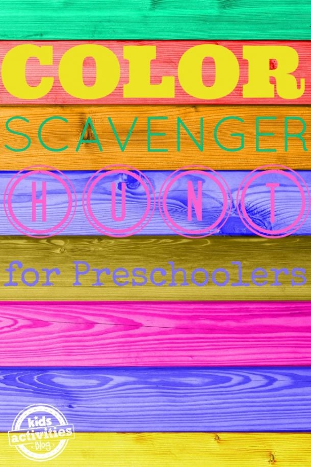 Color Scavenger Hunt for Preschoolers