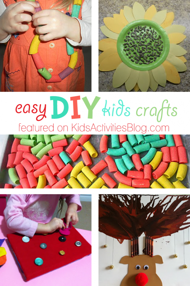 5 Easy DIY Kids Crafts - Simple Things to Do at Home Kids Activities Blog