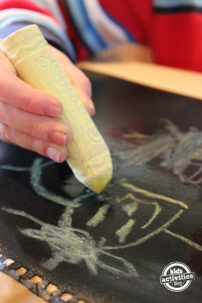 Painting with Chalk and Water | Kids Activities Blog