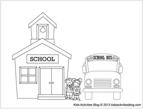 5 Free Printable Back to School Coloring Pages for Kids – ParentingBest.com