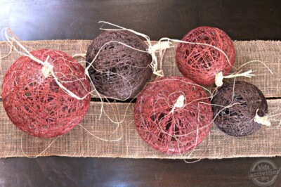 Sugar String Pumpkin Craft Kids Can Make | Kids Activities Blog