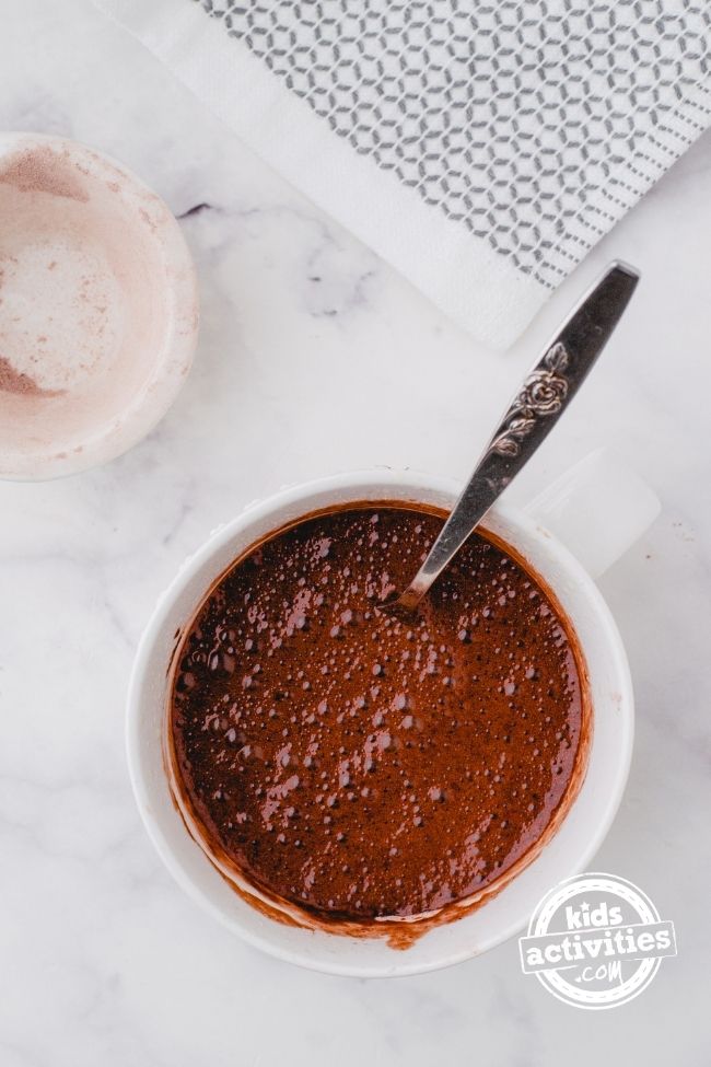 2 Minute Chocolate Mug Cake Recipe - Kids Activities Blog