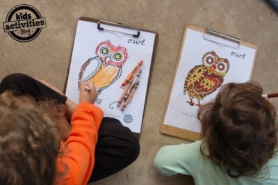Owl Coloring Pages for Kids - Multi-level Printables - Kids Activities